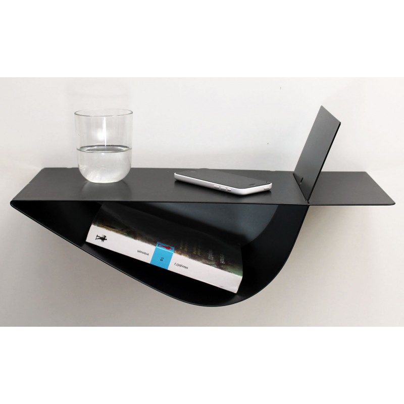 table de chevet murale moderne chevet mural design table de nuit noire