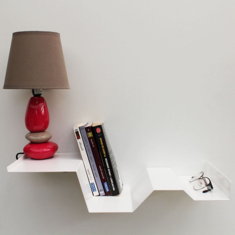 Table de chevet suspendue murale blanche chevet mural table de nuit